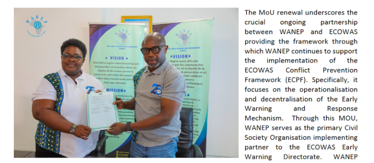 WANEP and ECOWAS Commission Renew MoU for Collaboration on Peace and ...